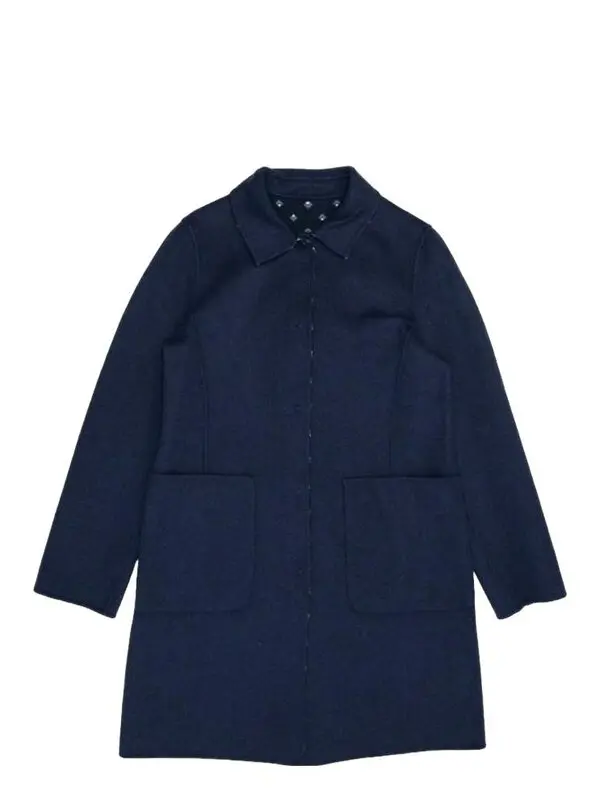 Max Mara Logo Coat - Black
