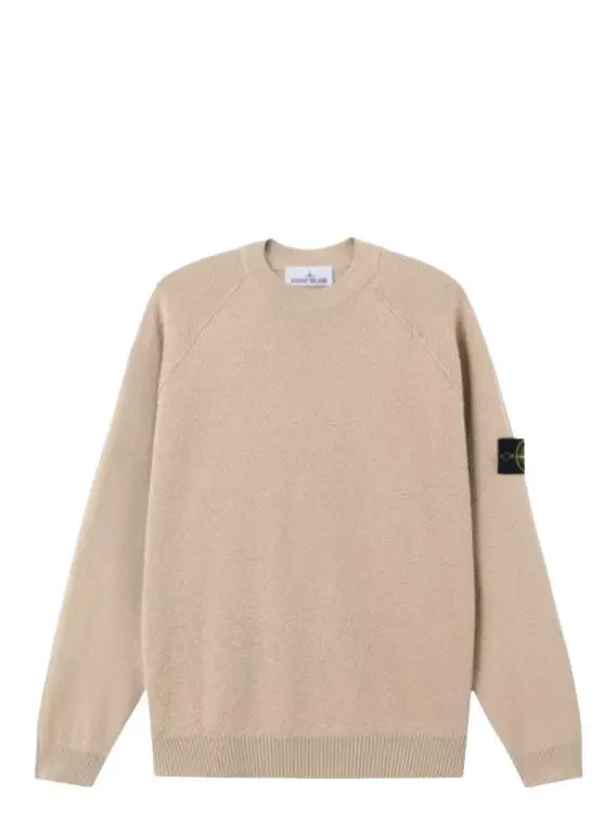Stone Island Crew Neck Knitted Sweater - Desert