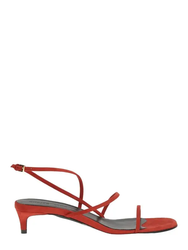 Khaite Loop Kitten Heel Sandals - Brown