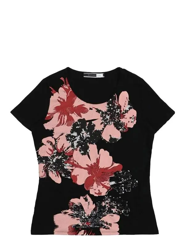 Sportmax Printed T-shirt - Black