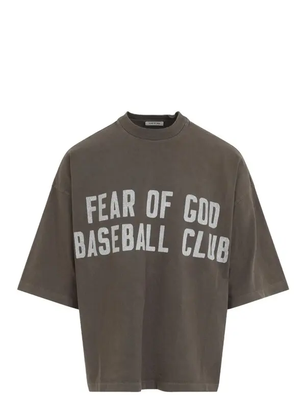 Fear Of God Logo Printed T-shirt - Black