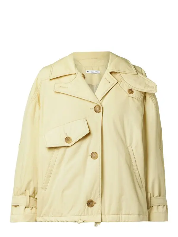 REJINA PYO Padded Organic Cotton Jacket - Nude