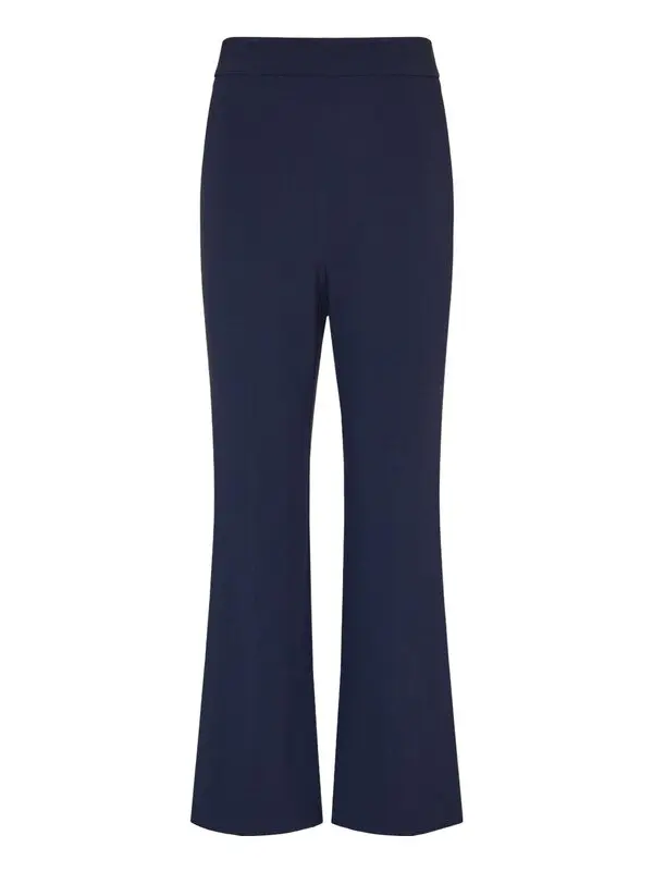 Etro Solid Color Pleated Straight Trousers - Black