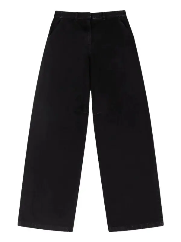ENTIRE STUDIOS Cotton Wide-leg Jeans - Black