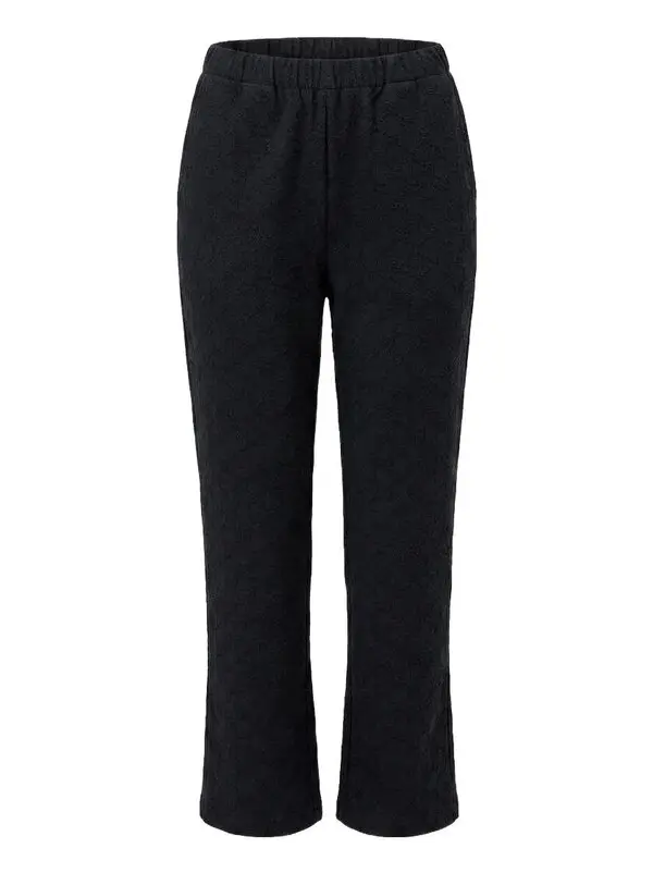 Gucci Gg Jersey Jacquard Pants - Black
