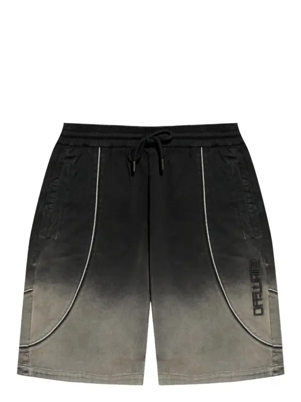 Off-White Drawstring Shorts - Black