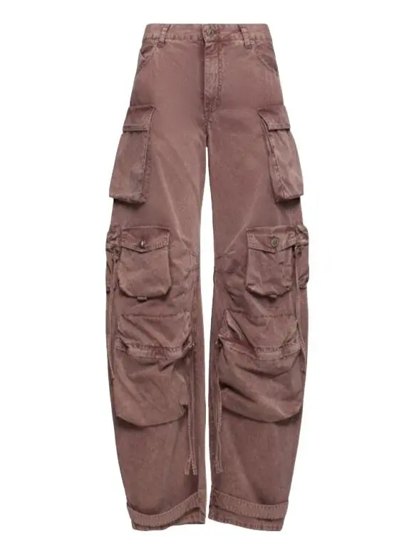 Attico Belt-loop Cargo Jeans - Brown