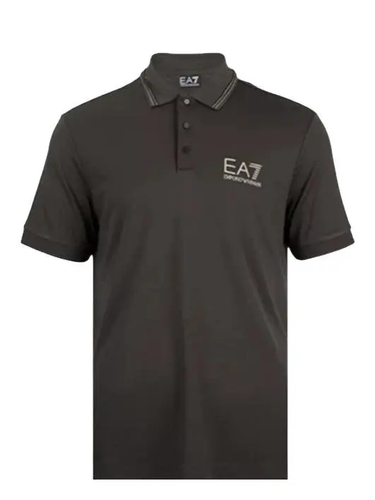 Emporio Armani Short-sleeved Polo Shirt - Black