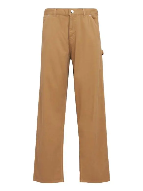 Moncler Cargo Cotton Gabardine Pants - Brown