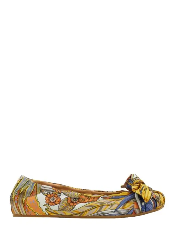 FERRAGAMO Embellished Bow Ballet Flats - Multicolor