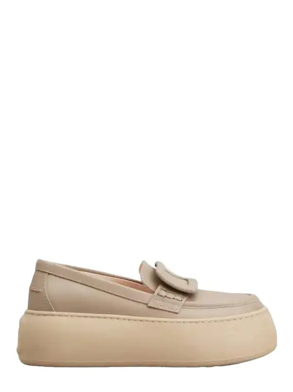 ROGER VIVIER Viv' Up Loafers In Leather - Grey