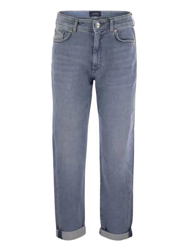 Sportmax Straight Leg Jeans With Belt Loops - Gray
