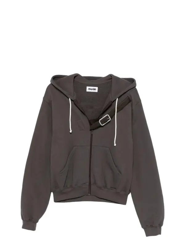 MAGLIANO Provincia Zip-up Hoodie With Adjustable Strap - Brown