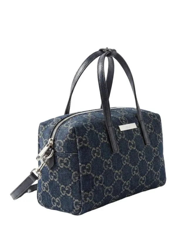 Gucci Monogram Small Boston Bag - Dark Blue