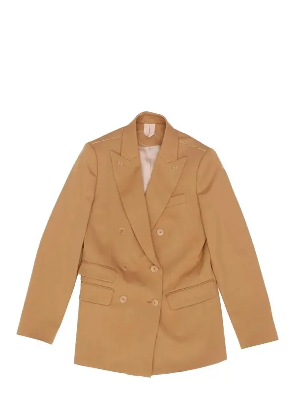 Max Mara Double-breasted Blazer - Nude