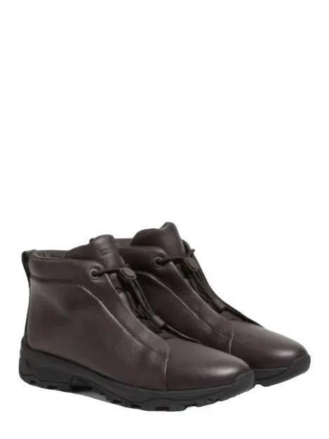 Zegna Triple Stitch Vetta Boots - Dark Brown