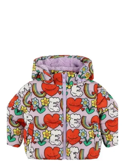 Stella McCartney Printed Puffer Jacket With Hood - Multicolor