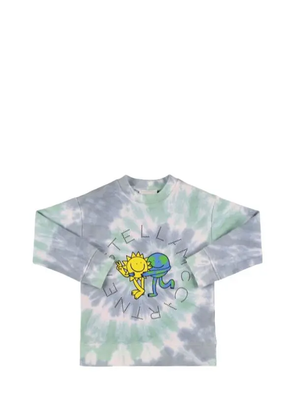 Stella McCartney Printed Cotton Sweatshirt - Gray