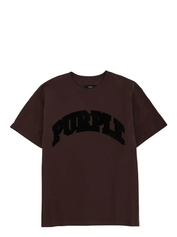 PURPLE BRAND Logo Embellished T-shirt - Black