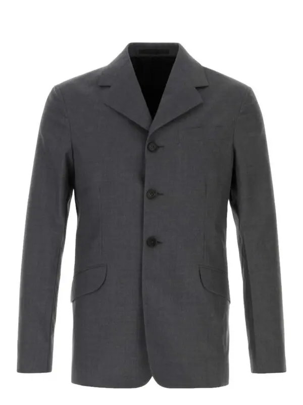 JIL SANDER 104 Tm Single-breasted Blazer - Graphite Color