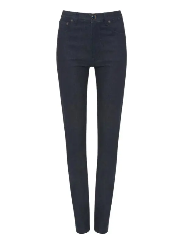 Victoria Beckham Straight Leg Jeans With Belt Loops - Black