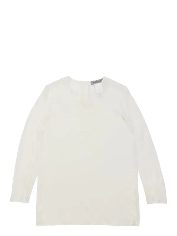 Sportmax Round Neck Long Sleeve T-shirt - White