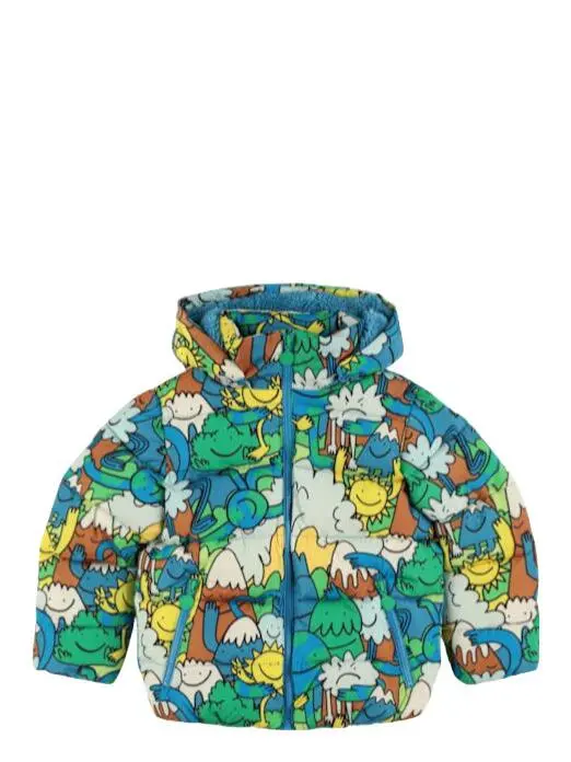 Stella McCartney Printed Poly Jacket With Hood - Green