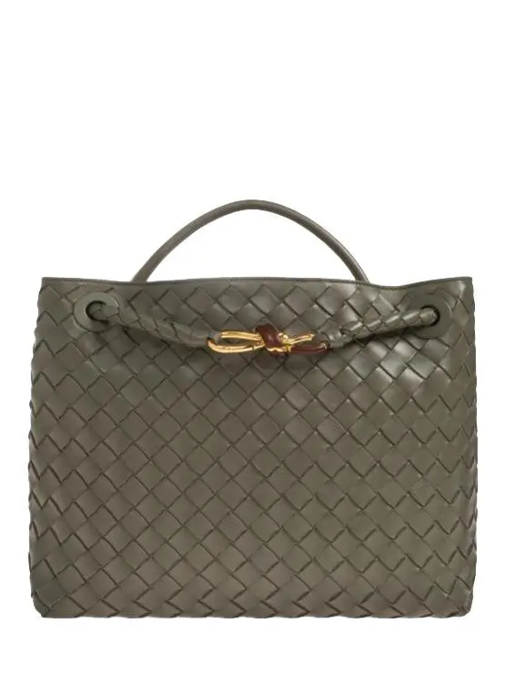 Bottega Veneta Woven Top Handle Bag - Green