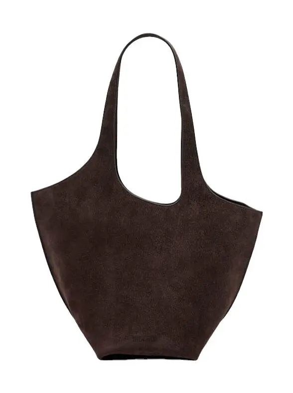 Attico Medium La Scoop Shoulder Bag - Black