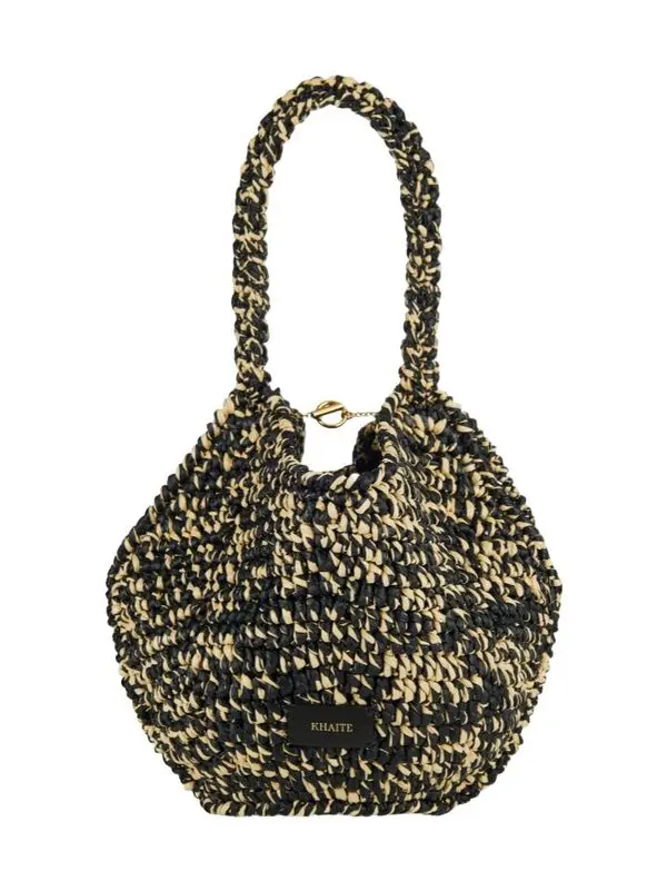 Khaite Lotus Shoulder Bag - Black