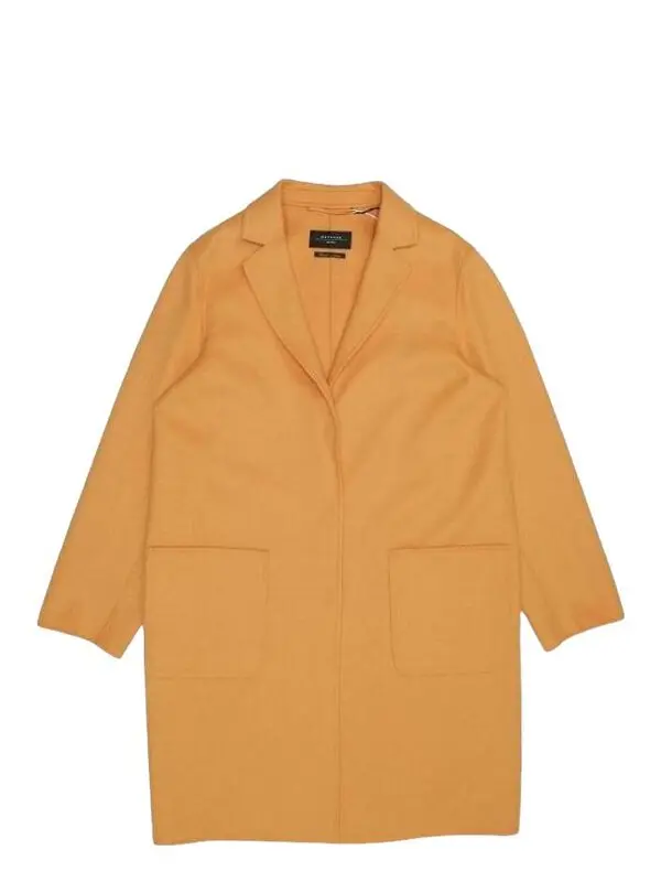 Max Mara Medium Length Coat - Yellow