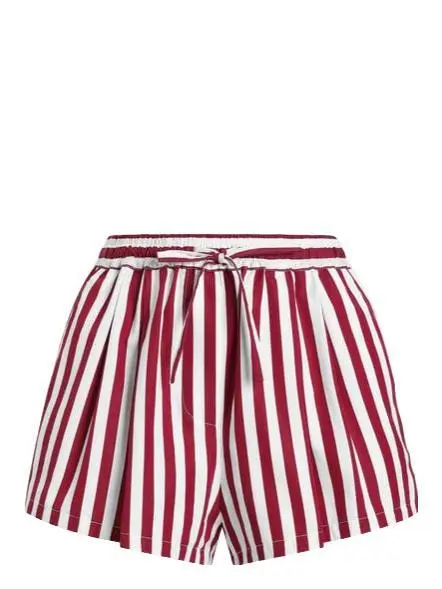 Dolce & Gabbana Striped Drawstring Shorts - Red