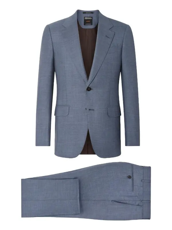 Zegna Centoventimila Wool Suit - Light Blue