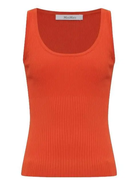 Max Mara Ribbed Tank Top - Red