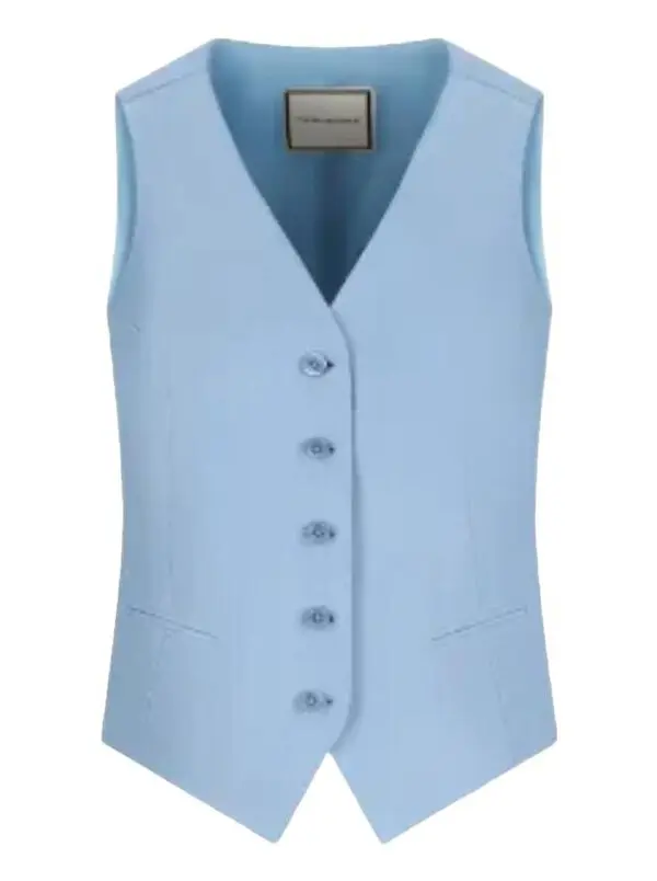 Tagliatore Single-breasted Waistcoat - Light Blue