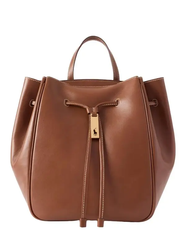 Polo Ralph Lauren Leather Backpack - Brown