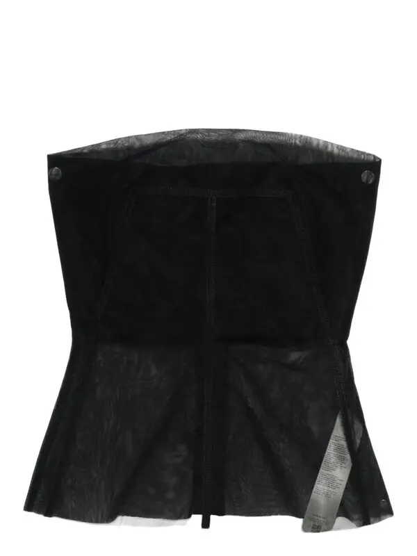 Rick Owens Strapless Bustier Top - Black