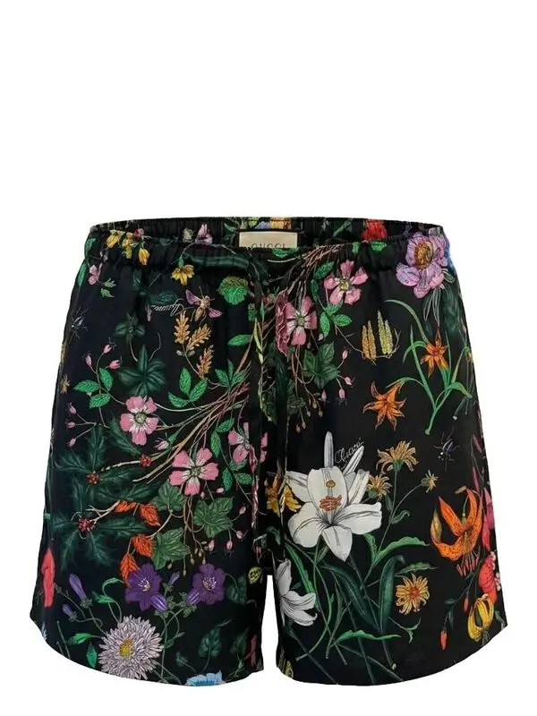 Gucci All-over Print Shorts - Black