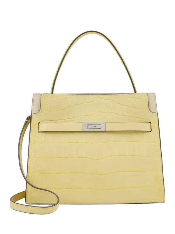 Tory Burch Lee Radziwill Top Handle Tote Bag - Yellow