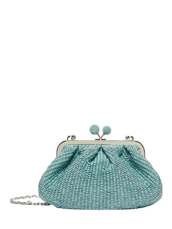 Max Mara Pasticcino Woven Shoulder Bag - Blue