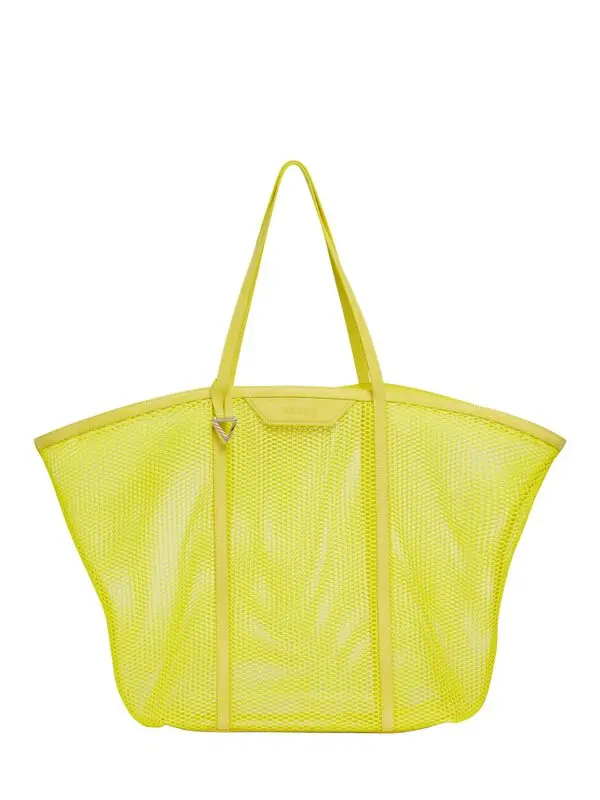 Attico Double-handled Mesh Shoulder Bag - Yellow