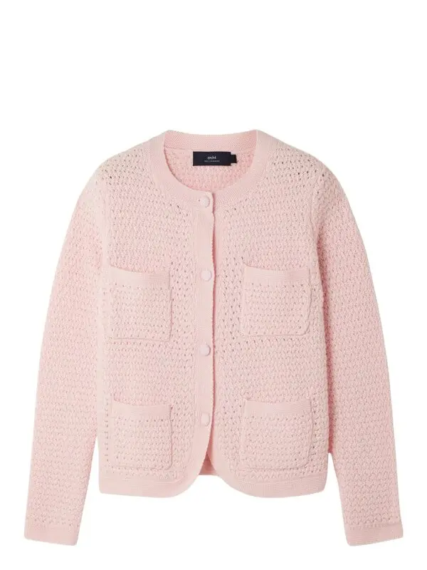 Arch4 Organic Cashmere Cardigan - Pastel Pink