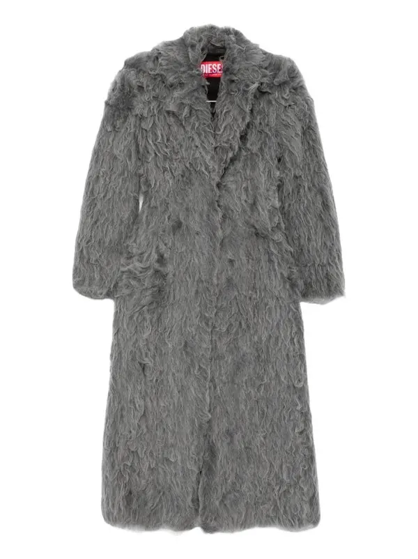 DIESEL® Shaggy Fur Coat - Grey