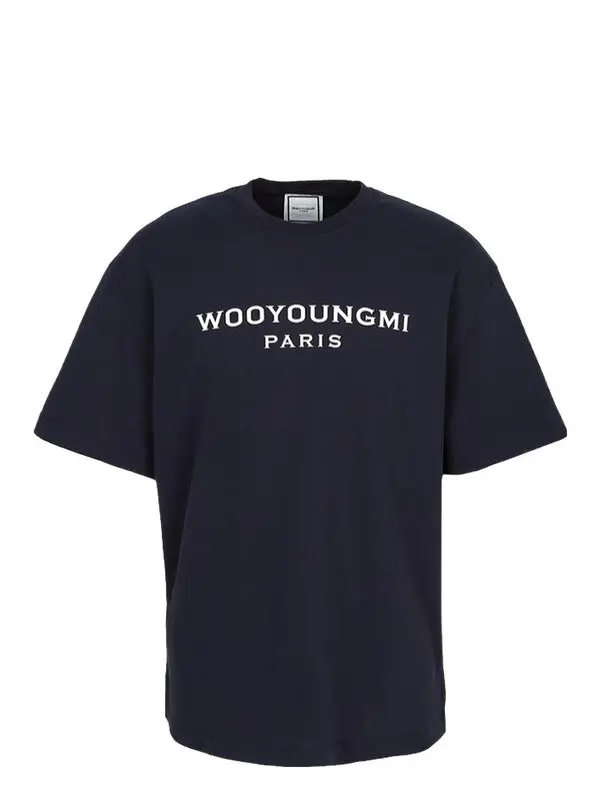 WOOYOUNGMI Logo Crew Neck T-shirt - Black