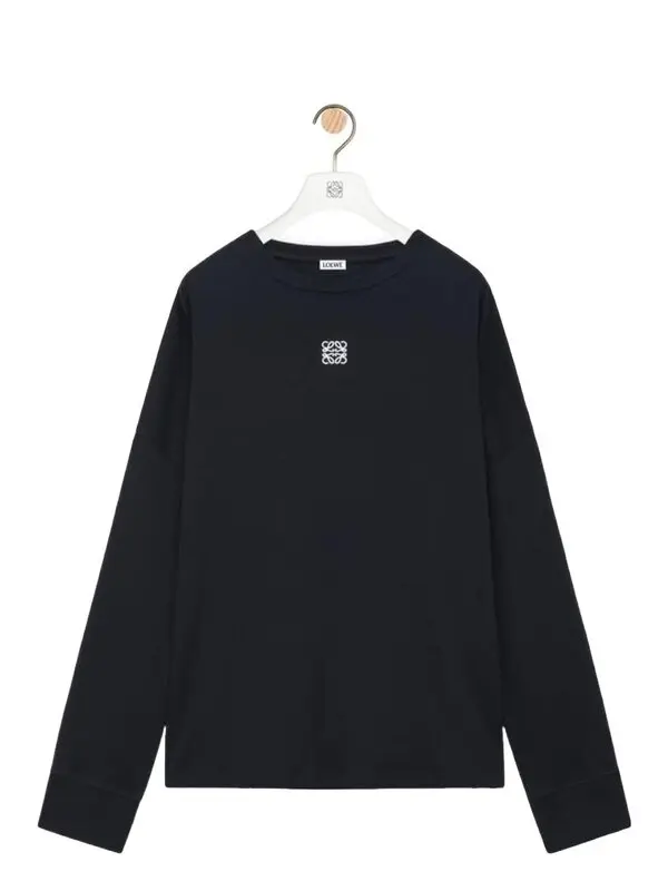 Loewe Long-sleeved Crewneck T-shirt - Black