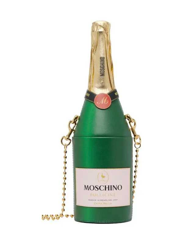Moschino Champagne Bottle Shoulder Bag - Green