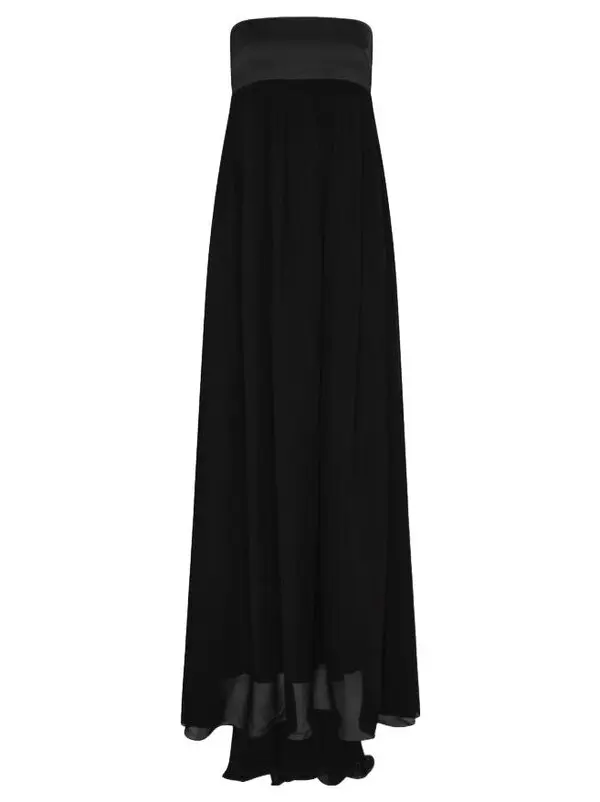 Posse Solene Strapless Maxi Dress - Black