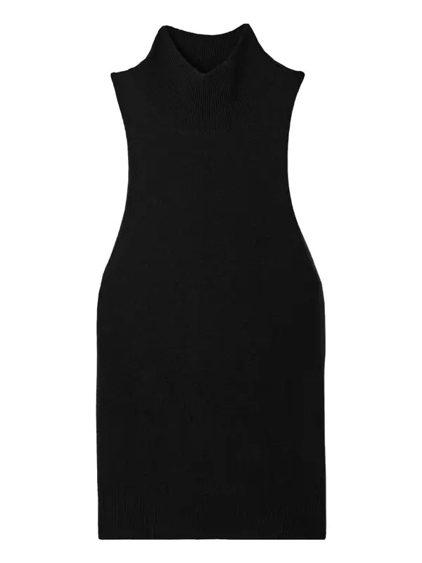 NILI LOTAN Sleeveless High Neck Top - Black