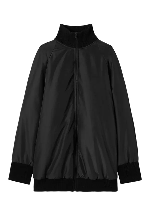 Norma Kamali Oversized Padded Shell Bomber Jacket - Black