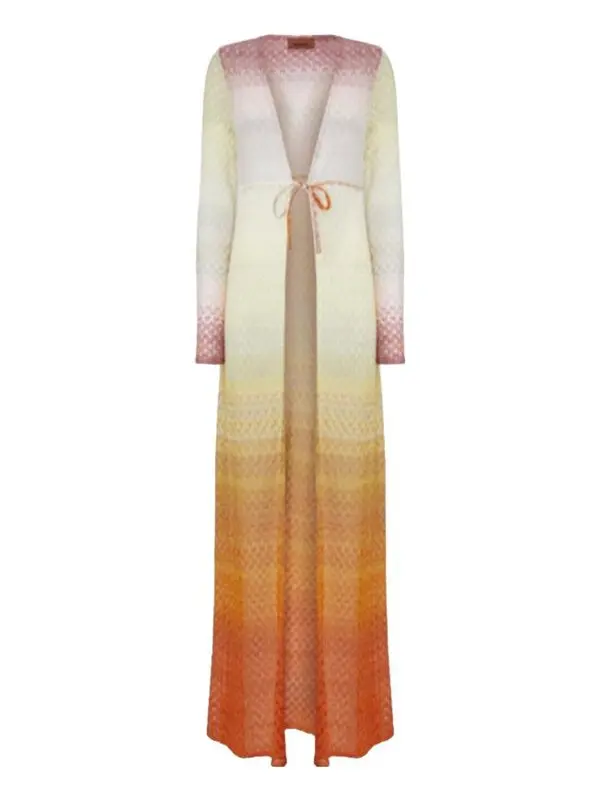 Missoni Dégradé Spiderweb Motif Cardigan - Orange